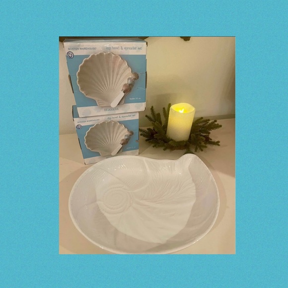 Boston Warehouse | Dining | Boston Warehouse White Shell Bowl And ...